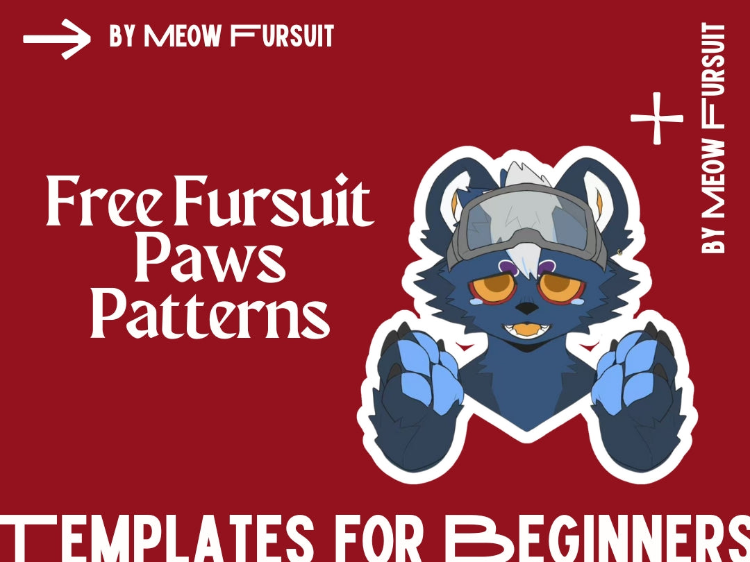 Free Fursuit Paws Patterns for Beginners – Meow Fursuits