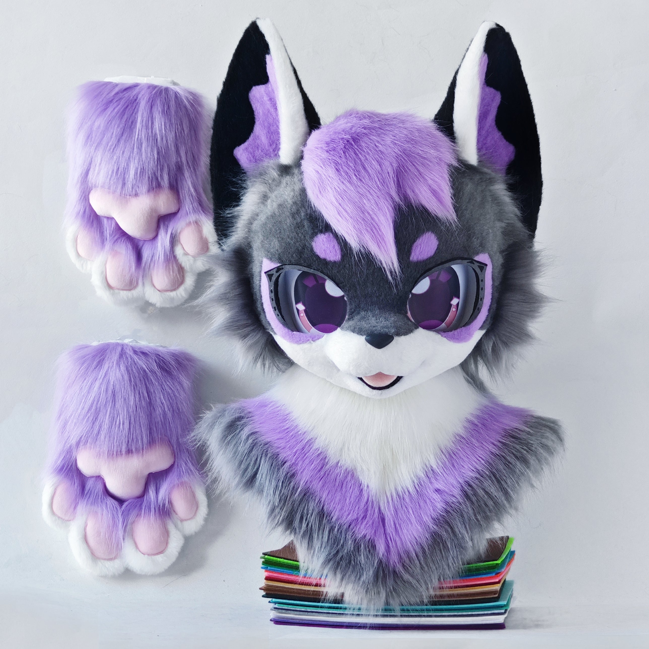 Purple Wolf Kemono Fursuits (Gift Handpaws) – Meow Fursuits