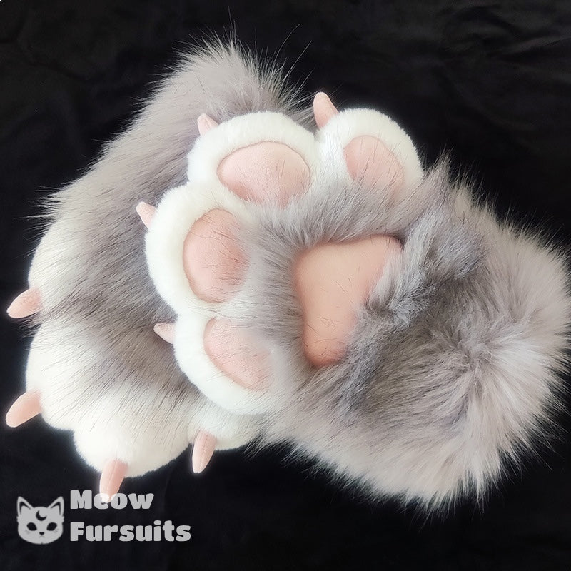 Colorful Furry Claw Gloves | Plush Cosplay Gear – Meow Fursuits