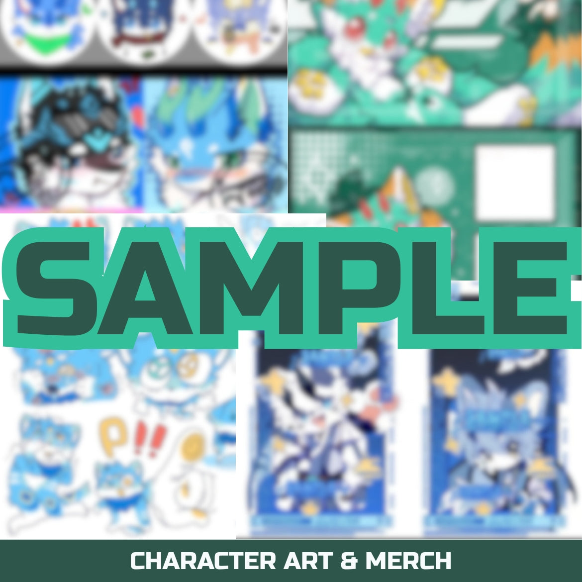 Furry Character Art Merch – Custom OC Print Accessories – Meow Fursuits