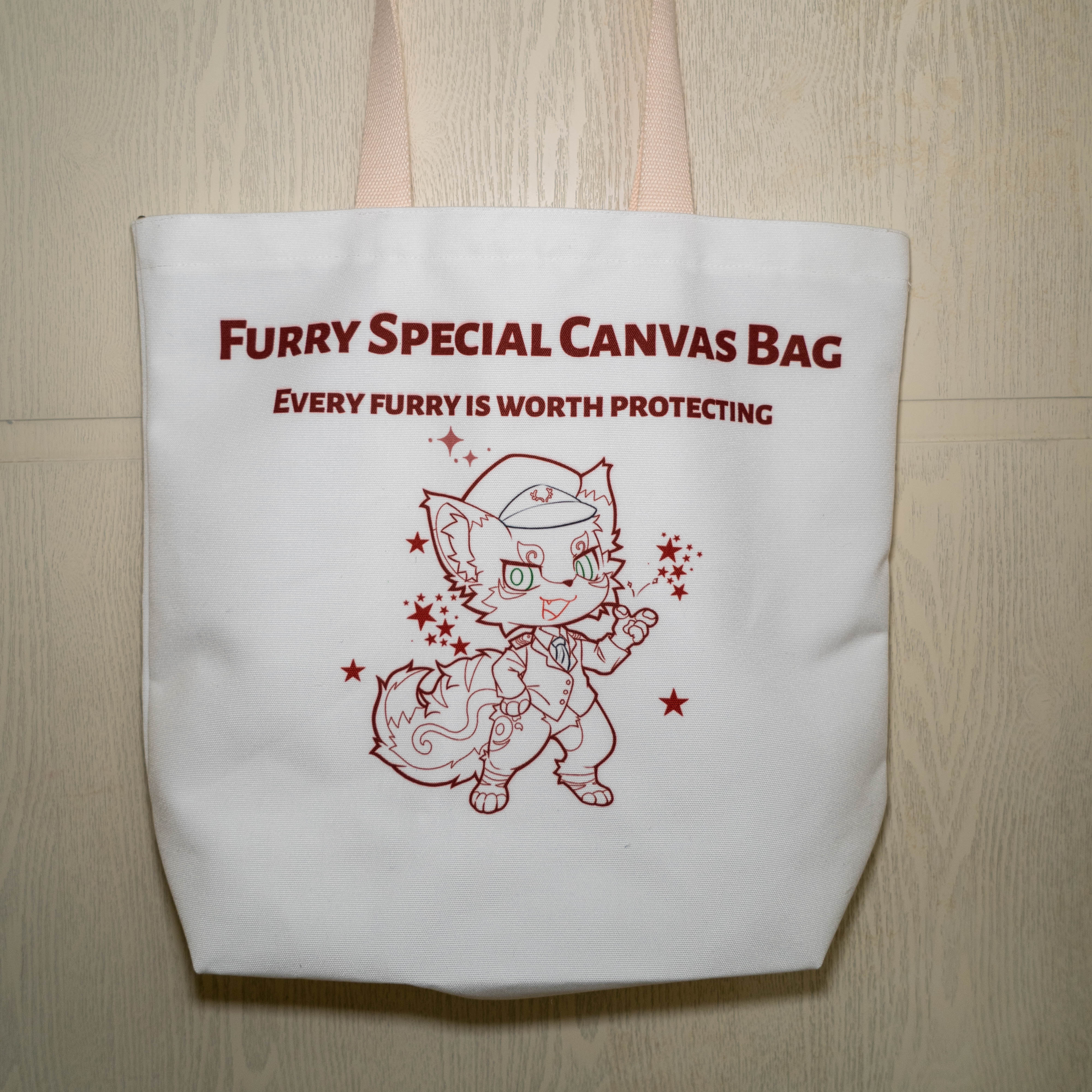 Customizable furry canvas bag furry peripherals – Meow Fursuits
