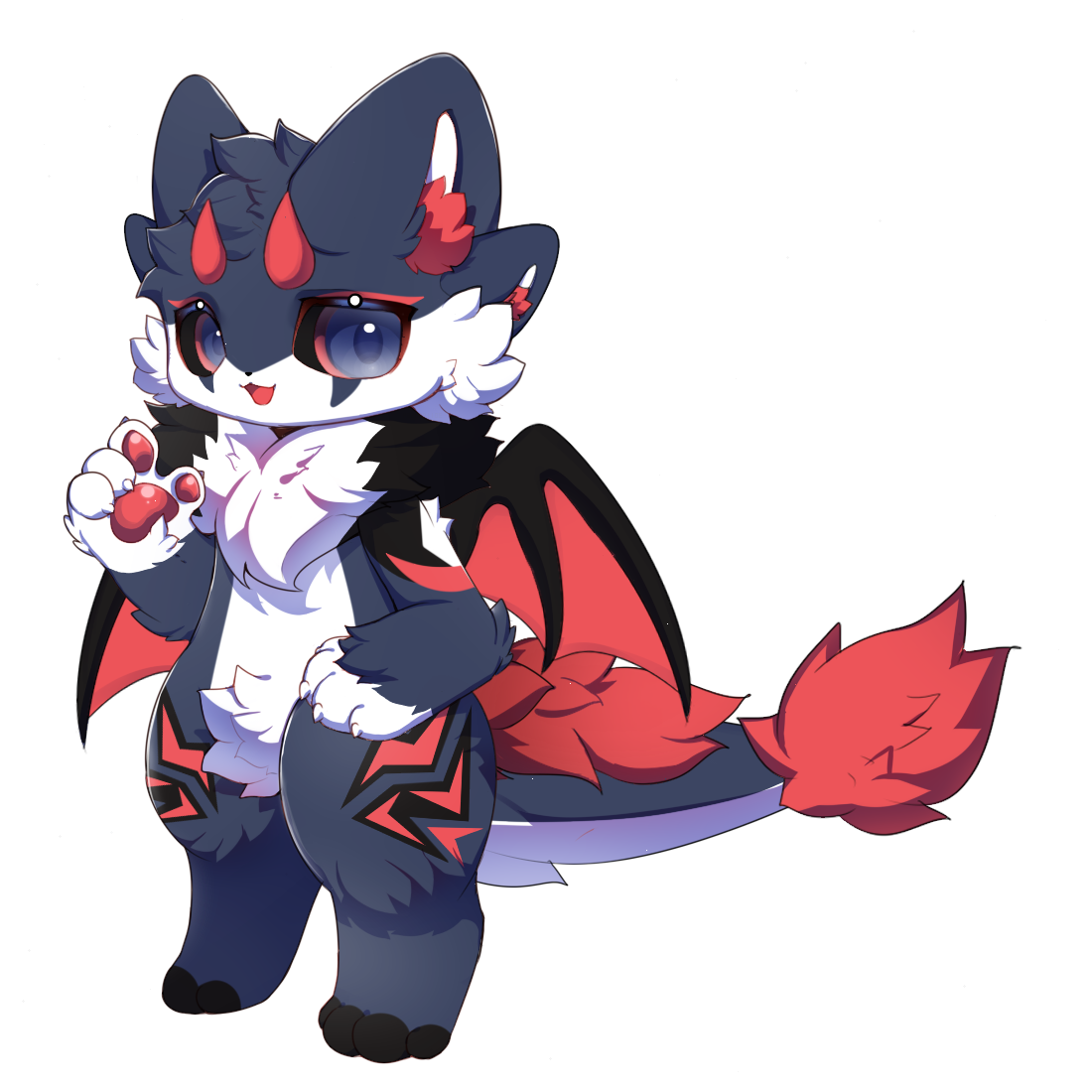 [Pre-sale adoption] - Deep Blue Dragon Kemono Fursuit Head – Meow Fursuits