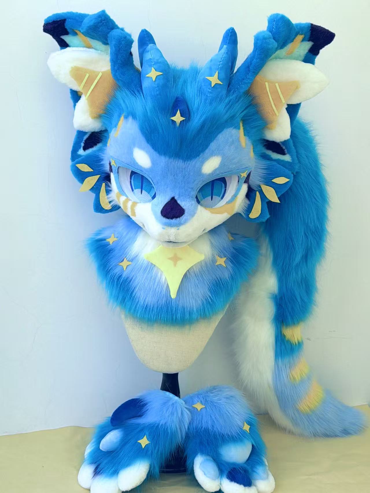 Blue Deer Kemono Head Fursuit (Gift Handpaws+Tail) – Meow Fursuits