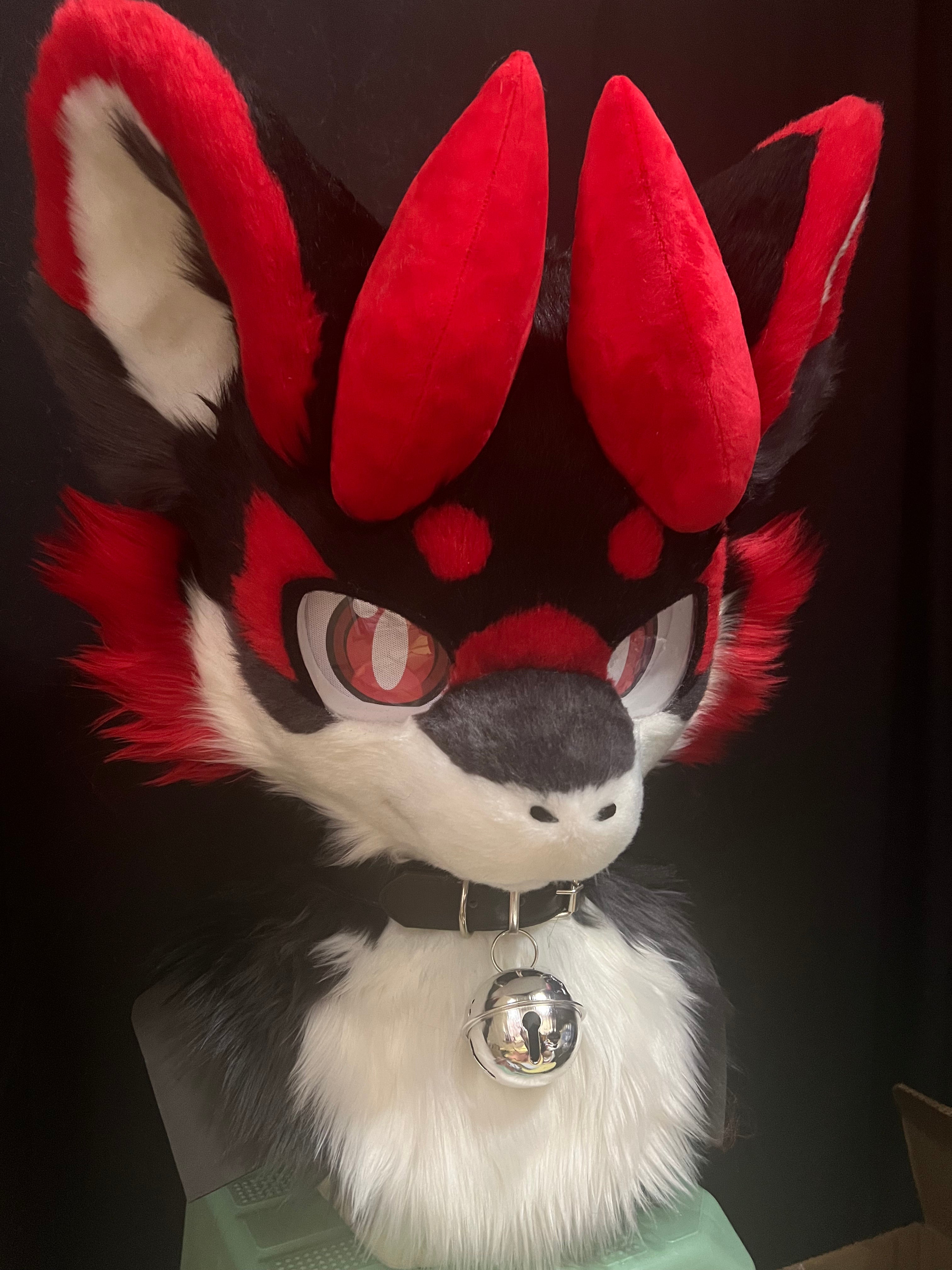 Dark Red Dragon Kemono Head Fursuit – Meow Fursuits