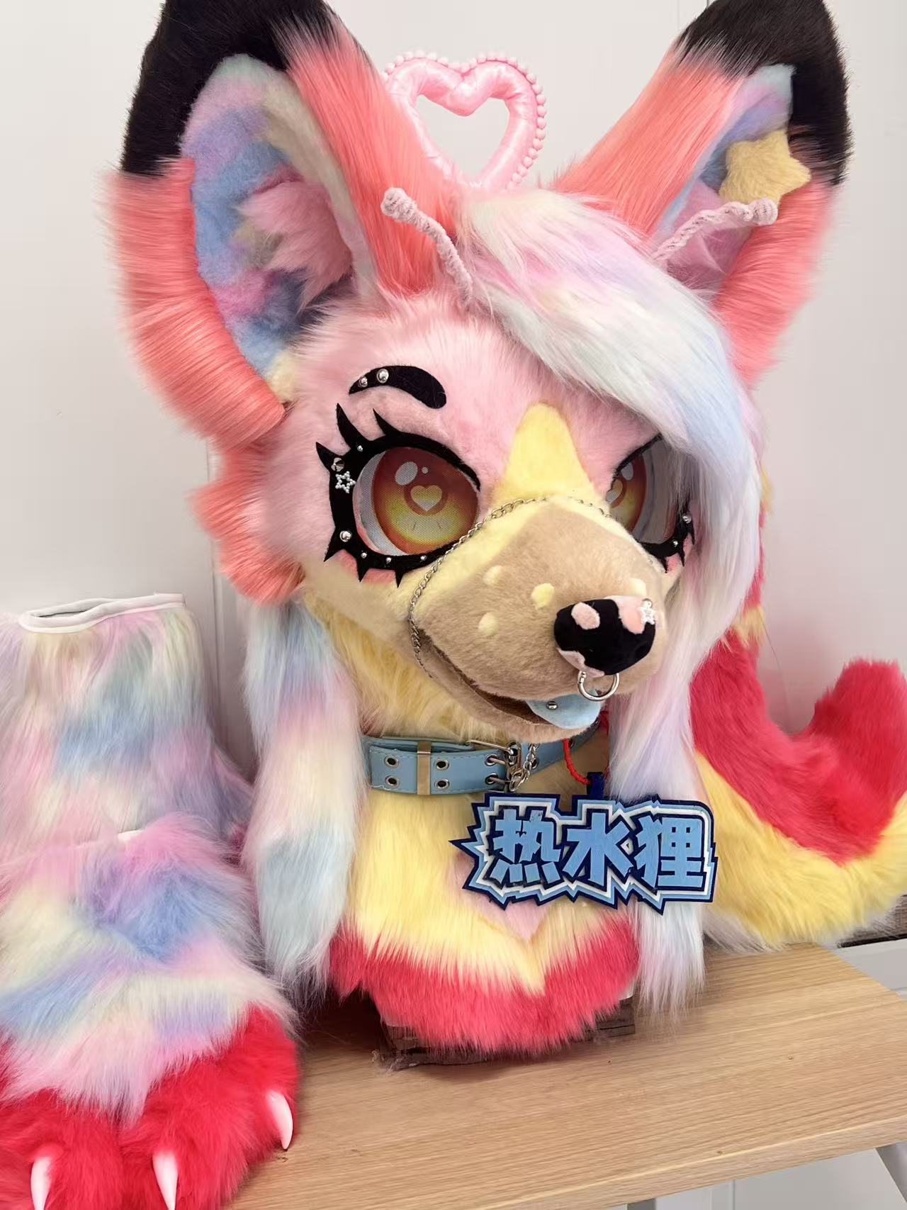 Alien Red Toony Head Fursuit (Gift Handpaws+Tail) – Meow Fursuits