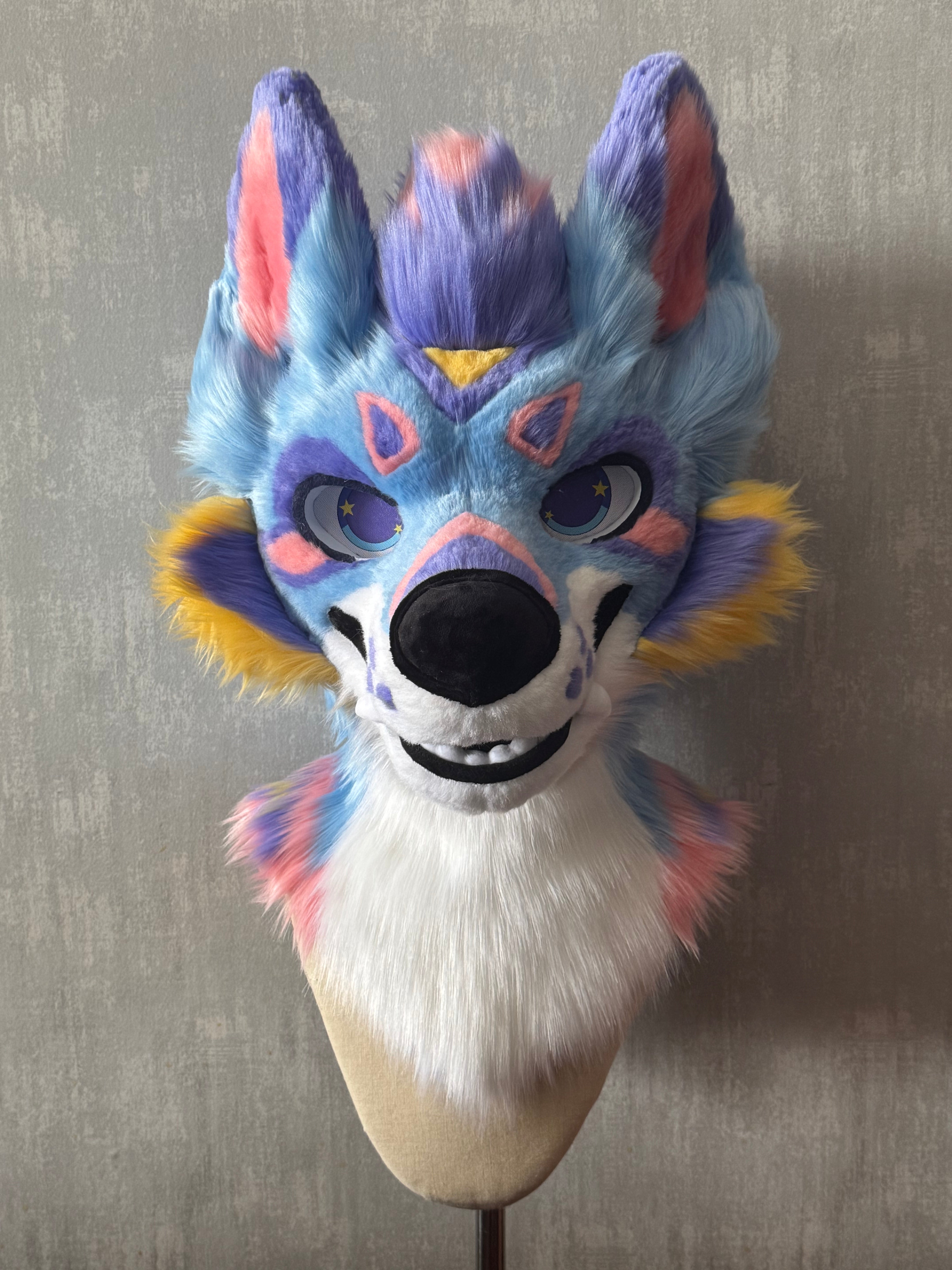 Light Blue Dog Toony Head Fursuit – Meow Fursuits