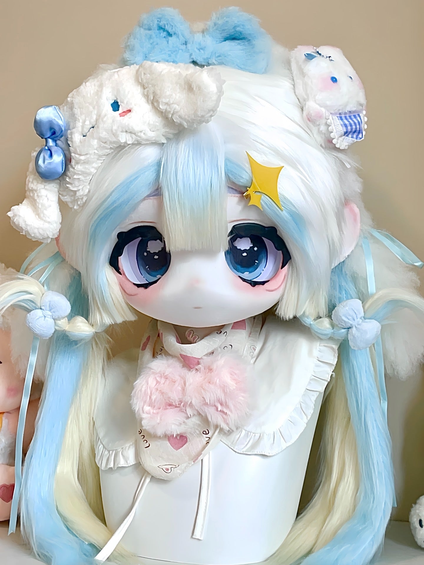 Blue White OC Head Fursuit – Meow Fursuits