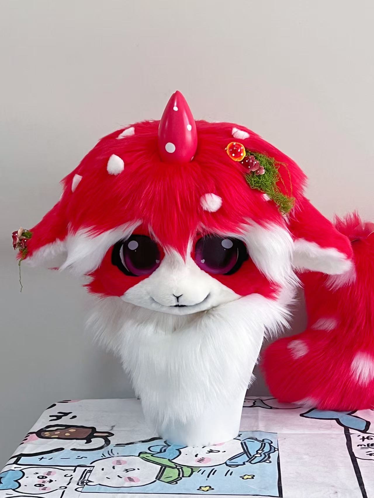 Mushroom Dragon Kemono Head Fursuit (Gift Tail) – Meow Fursuits